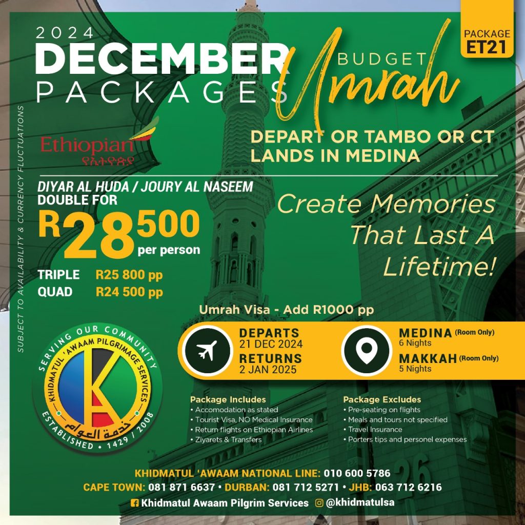 Umrah - Khidmatul Awaam Pilgrim Services